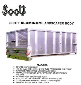 Scott Bodies by Tafco Long Island, NY | Scott Aluminum Landscaper Dump Body